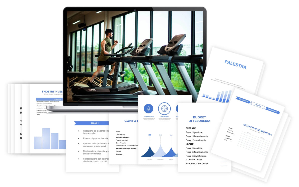 Un piano finanziario per una palestra (Excel)